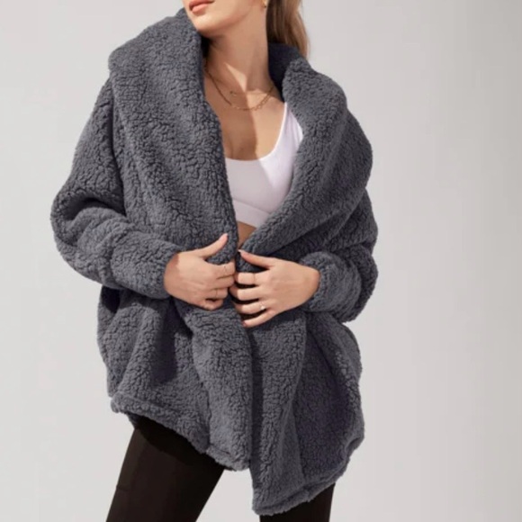 POPFLEX | Jackets & Coats | Nwt Popflex Faux Sherpa Cocoon Coat Cool ...